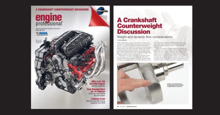 A Crankshaft Counterweight Discussion – Engine Professional